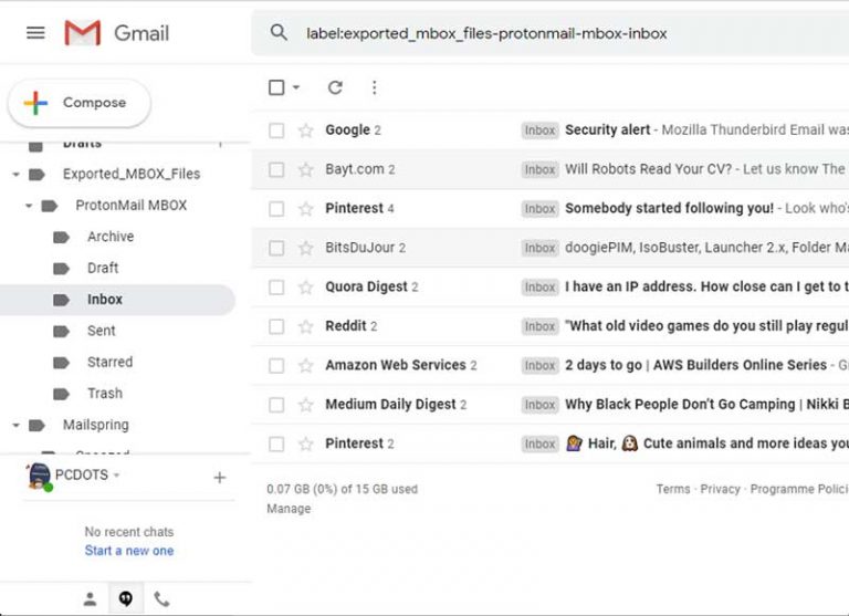 Migrate from ProtonMail to Gmail / G Suite Accounts without Bridge Quickly